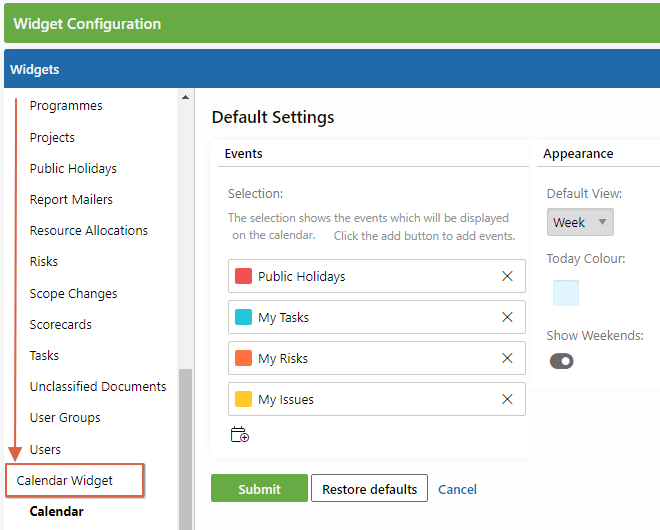 Widget Configuration Ppo Support Portal