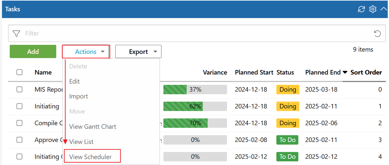 Scheduler – PPO Support Portal