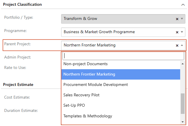 How do I setup parent & child projects? – PPO Support Portal
