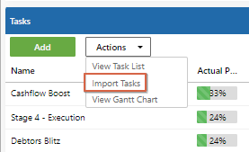 How can I import tasks without using Microsoft Project? – PPO Support Portal